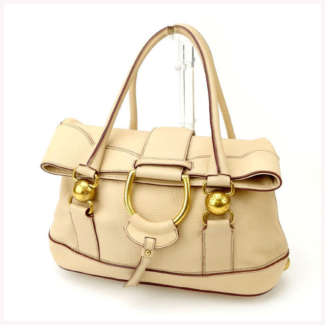 【BIGお買い物ラリー★30%OFFセール中】ドルチェアンドガッバーナ DOLCE&GABBANA ショルダーバッグ ベージュ×ゴールド レディース 中古