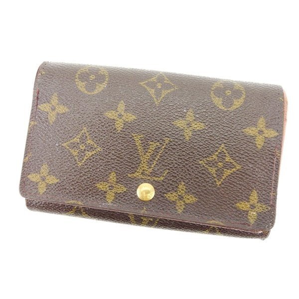 【BIGお買い物ラリー★30%OFFセール中】ルイ・ヴィトン LOUIS VUITTON 長財布モノグラム /ポルトモネビエトレゾール ブラウン レディース 中古
