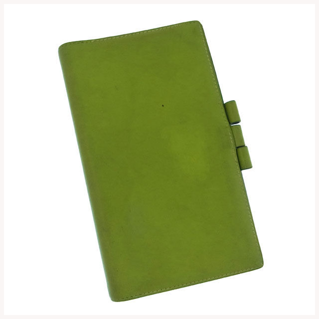 【BIGお買い物ラリー★30%OFFセール中】エルメス HERMES 手帳カバー アジェンダ アニエスグリーン レディース 中古
