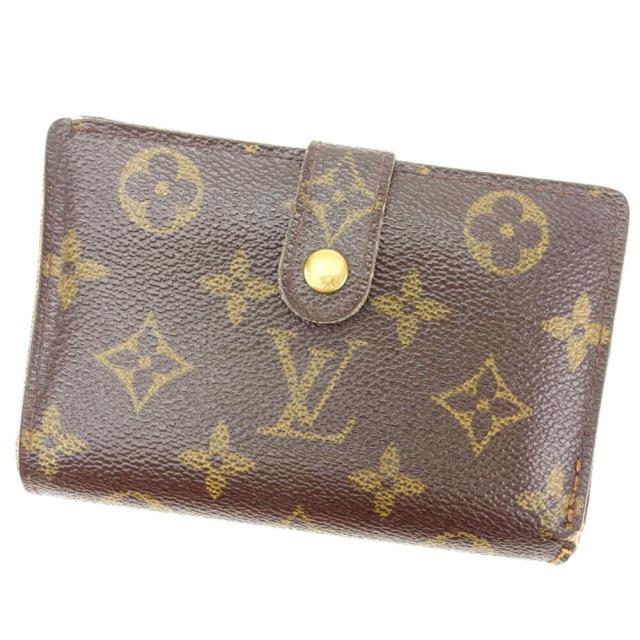 【BIGお買い物ラリー★30%OFFセール中】ルイ・ヴィトン LOUIS VUITTON 二つ折り財布モノグラム ポルトモネビエヴィエノワ ブラウン レディース 中古