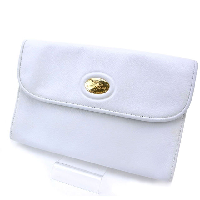 【BIGお買い物ラリー★30%OFFセール中】ロンシャン Longchamp ショルダーバッグ ホワイト レディース 中古