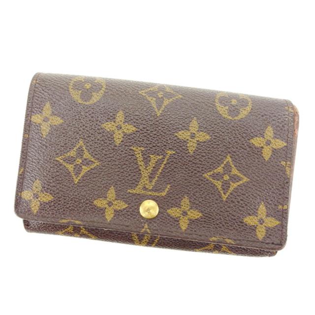 【BIGお買い物ラリー★30%OFFセール中】ルイ・ヴィトン LOUIS VUITTON 長財布モノグラム /ポルトモネビエトレゾール ブラウン レディース 中古