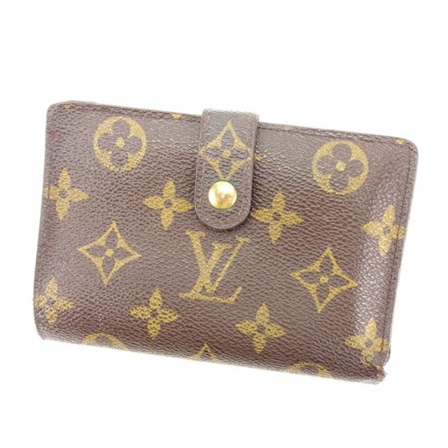 【BIGお買い物ラリー★30%OFFセール中】ルイ・ヴィトン LOUIS VUITTON 二つ折り財布モノグラム /ポルトモネ　ビエヴィエノワ ブラウン レディース 中古