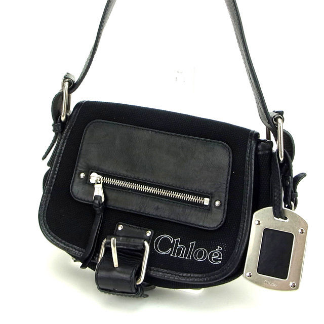 【BIGお買い物ラリー★30%OFFセール中】クロエ Chloe ショルダーバッグ ブラック レディース 中古