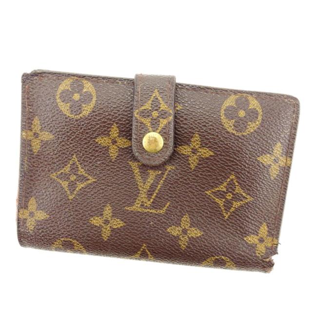 【BIGお買い物ラリー★30%OFFセール中】ルイ・ヴィトン LOUIS VUITTON 二つ折り財布モノグラム /ポルトモネ　ビエヴィエノワ ブラウン レディース 中古