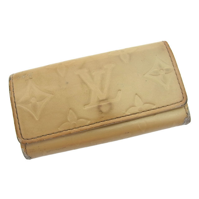 【BIGお買い物ラリー★30%OFFセール中】ルイ・ヴィトン LOUIS VUITTON キーケースヴェルニ /ミュルティクレ4 シトリン（ライトイエロー） レディース 中古