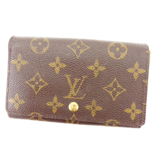 【BIGお買い物ラリー★30%OFFセール中】ルイ・ヴィトン LOUIS VUITTON 長財布モノグラム /ポルトモネビエトレゾール ブラウン レディース 中古