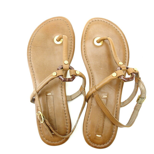 【BIGお買い物ラリー★30%OFFセール中】ビーシービージーマックスアズリア BCBGMAXAZRIA サンダル ブラウン レディース 中古