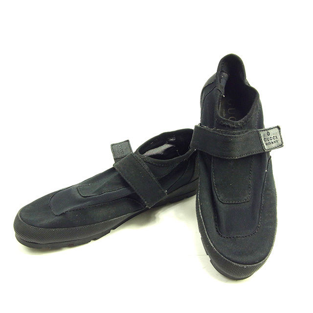 【BIGお買い物ラリー★30%OFFセール中】グッチ GUCCI その他靴ウォーターシューズ ブラック×グレー レディース 中古