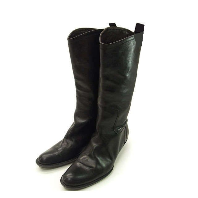 【BIGお買い物ラリー★30%OFFセール中】ブーツ /♯35・イタリア製 ブラック レディース 中古