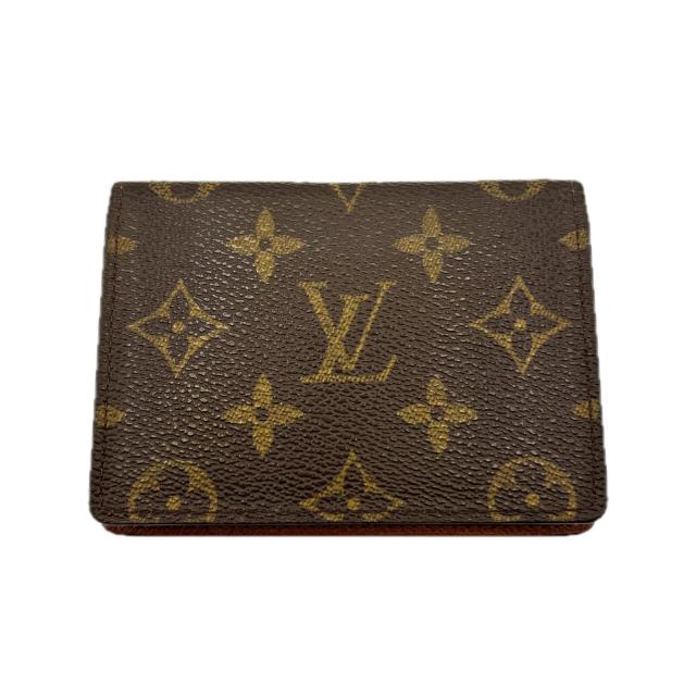 【X'masセール★30%OFF】ルイ・ヴィトン LOUIS VUITTON パスケースモノグラム ポルト2カルトヴェルティカル ブラウン レディース 中古