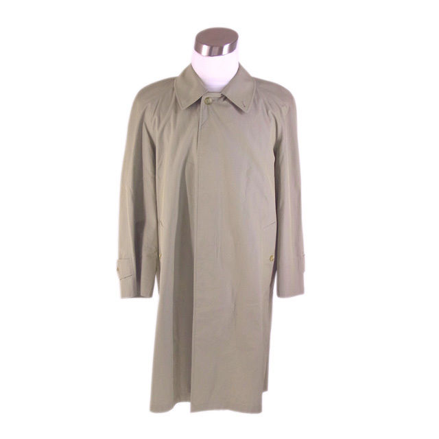 【BIGお買い物ラリー★30%OFFセール中】バーバリー BURBERRY トレンチコートステンカラー 裏地ノバチェック カーキ レディース 中古