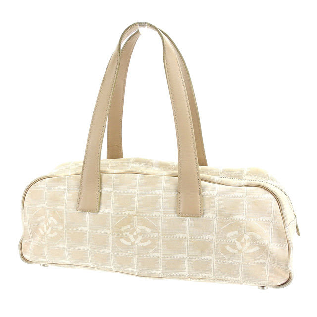 【BIGお買い物ラリー★30%OFFセール中】シャネル CHANEL ハンドバッグニュートラベルライン ベージュ レディース 中古