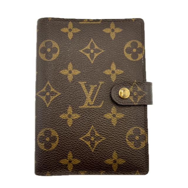 【X'masセール★30%OFF】ルイ・ヴィトン LOUIS VUITTON 手帳カバーモノグラム アジェンダPM ブラウン レディース 中古