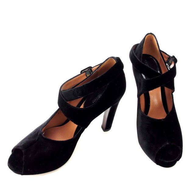 【BIGお買い物ラリー★30%OFFセール中】アルマーニ ARMANI パンプス ブラック レディース 中古