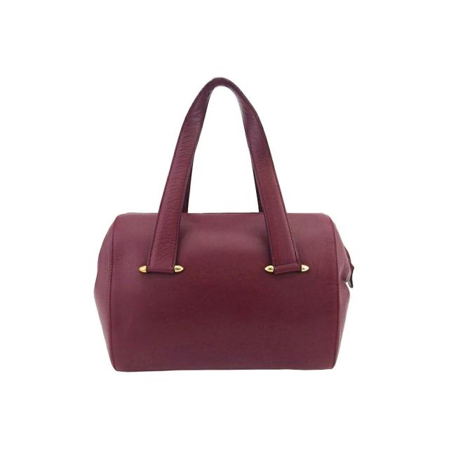 【BIGお買い物ラリー★30%OFFセール中】カルティエ CARTIER ハンドバッグマストライン ボルドー ゴールド レディース 中古