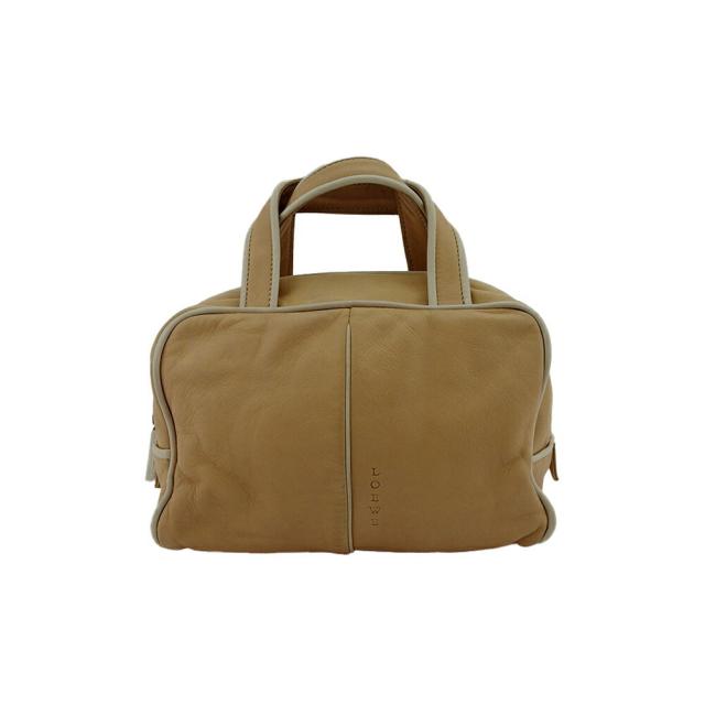 【BIGお買い物ラリー★30%OFFセール中】ロエベ LOEWE ハンドバッグロゴ ベージュ シルエット レディース 中古