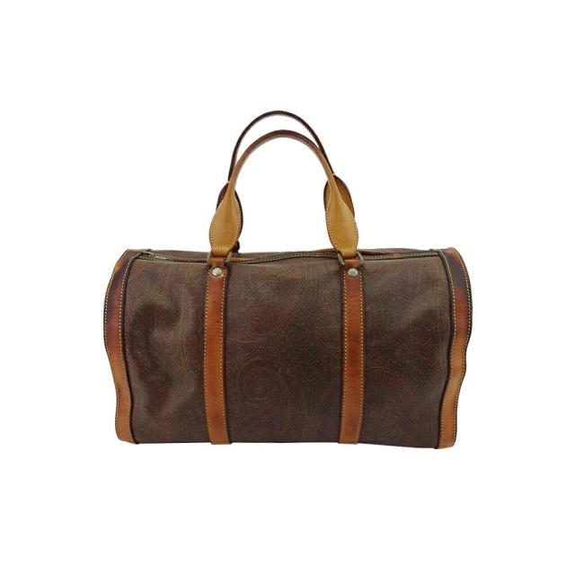 【BIGお買い物ラリー★30%OFFセール中】エトロ ETRO ハンドバッグペイズリー ブラウン系 ベージュ ゴールド レディース 中古