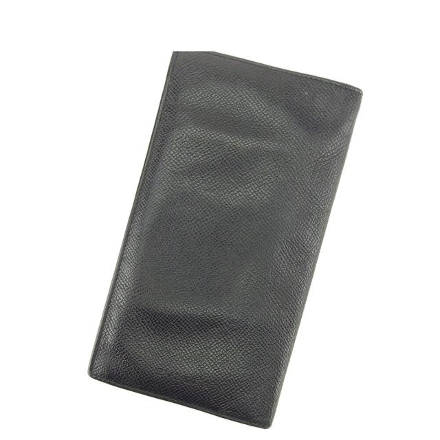 【BIGお買い物ラリー★30%OFFセール中】ブルガリ BVLGARI 札入れロゴ ブラック レディース 中古