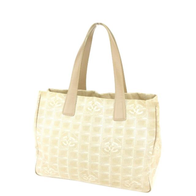 【BIGお買い物ラリー★30%OFFセール中】シャネル CHANEL トートバッグニュートラベルライン ニュートラベルライントートMM ベージュ レディース 中古