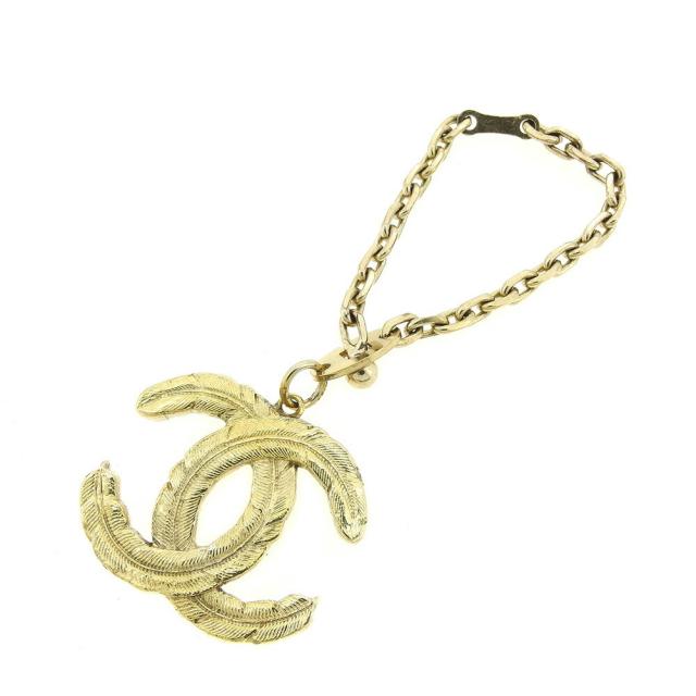 【BIGお買い物ラリー★30%OFFセール中】シャネル CHANEL キーホルダーココマーク ゴールド レディース 中古