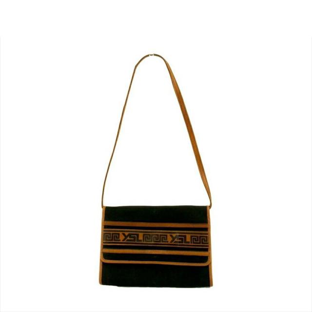 【BIGお買い物ラリー★30%OFFセール中】サンローラン SAINT LAURENT ショルダーバッグ キャンバス×レザー レディース 中古