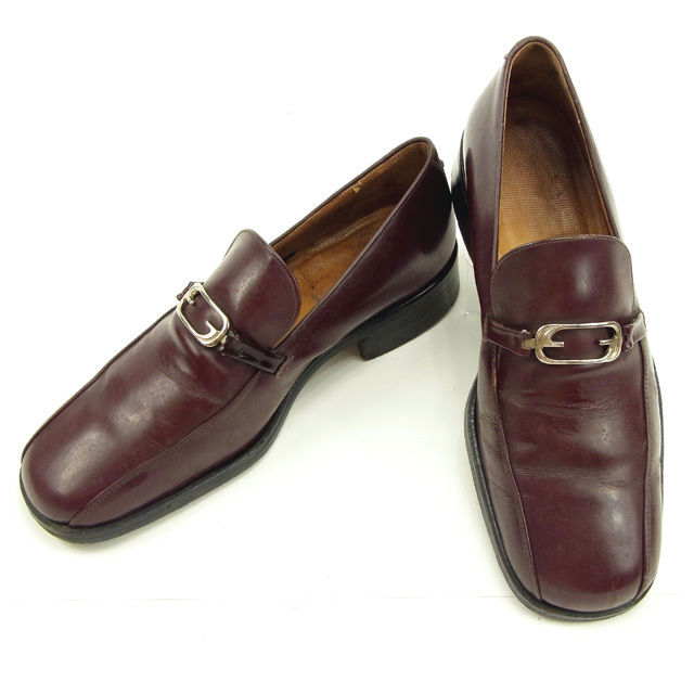 【BIGお買い物ラリー★30%OFFセール中】グッチ GUCCI ローファー レザー レディース 中古