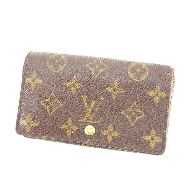 【BIGお買い物ラリー★30%OFFセール中】ルイ・ヴィトン LOUIS VUITTON 二つ折り財布 モノグラムキャンバス レディース 中古