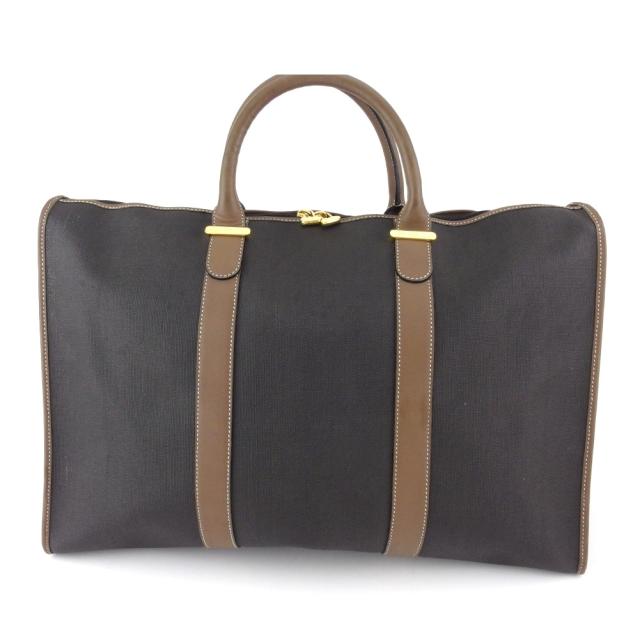 【BIGお買い物ラリー★30%OFFセール中】サルヴァトーレフェラガモ Salvatore Ferragamo ショルダーバッグ ダークブラウン ユニセックス 中古