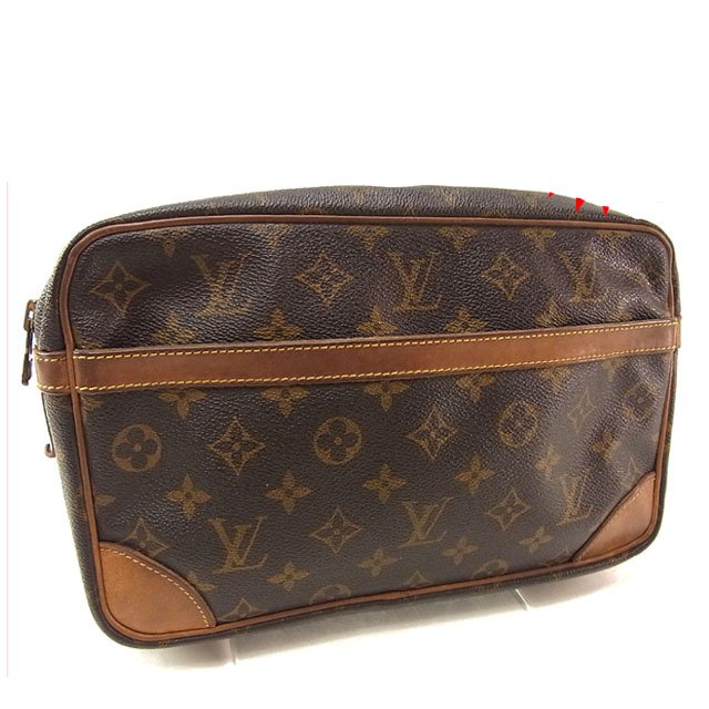 【X'masセール★30%OFF】ルイ・ヴィトン LOUIS VUITTON セカンドバッグモノグラム コンピエーニュ28 ブラウン 中古