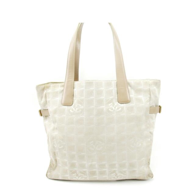 【X'masセール★30%OFF】シャネル CHANEL トートバッグ ナイロンジャガ-ド×カ-フ レディース 中古