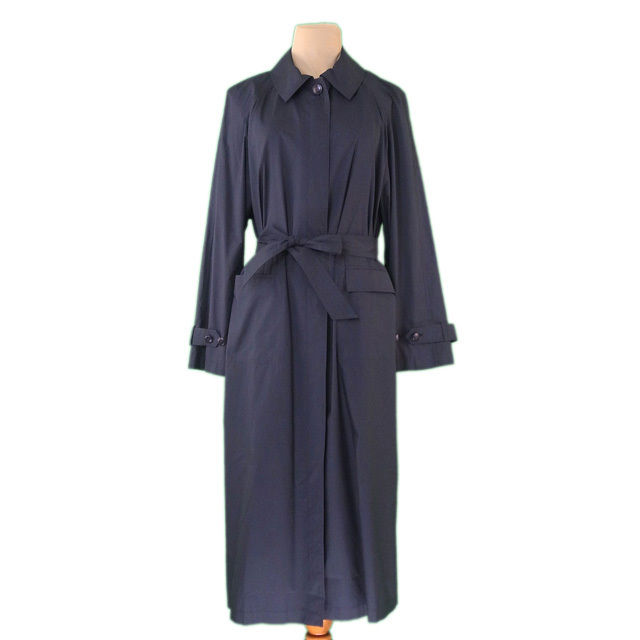 【X'masセール★30%OFF】アクアスキュータム Aquascutum その他アウターステンカラー ♯9サイズ Aボタン ブラック レディース 中古