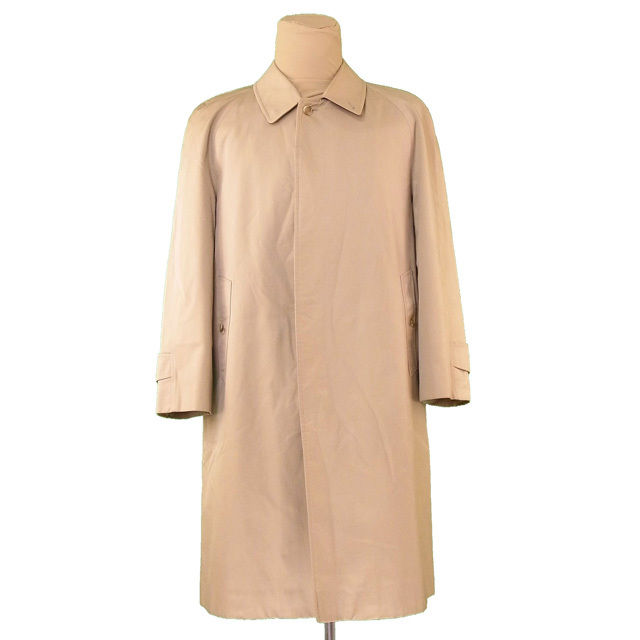 【BIGお買い物ラリー★30%OFFセール中】バーバリー BURBERRY トレンチコートステンカラー シングル ベージュ レディース 中古