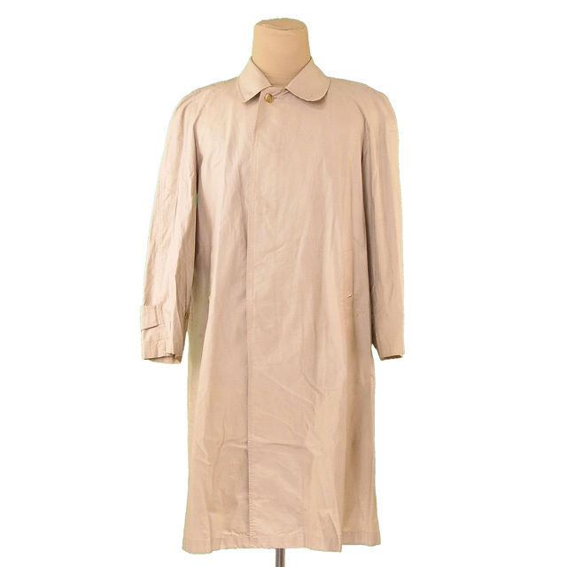 【BIGお買い物ラリー★30%OFFセール中】バーバリー BURBERRY トレンチコートステンカラー シングル ベージュ レディース 中古
