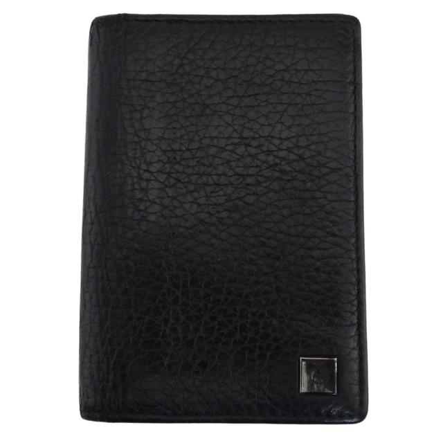 【BIGお買い物ラリー★30%OFFセール中】ダンヒル Dunhill カードケースヨーク ADロゴプレート ブラック メンズ 中古