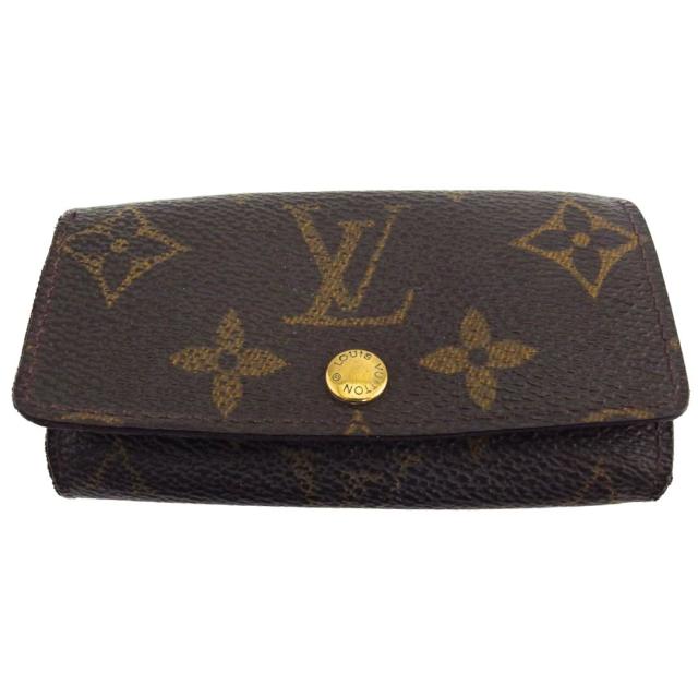 【X'masセール★30%OFF】ルイ・ヴィトン LOUIS VUITTON キーケースモノグラム ミュルティクレ4 ブラウン ベージュ レディース 中古