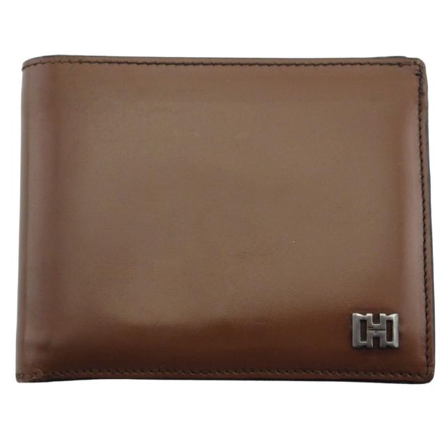 【BIGお買い物ラリー★30%OFFセール中】サルヴァトーレフェラガモ Salvatore Ferragamo 札入れガンチーニ ブラウン メンズ 中古