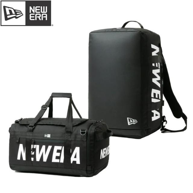 即日出荷 ニューエラ newera ダッフルバッグ 約50L 2WAYバッグ プリントロゴ ブラック 14521343 era25ss