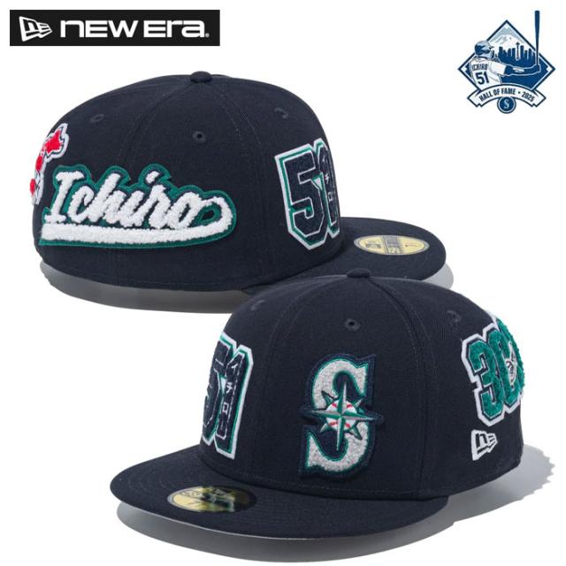 即日出荷 限定 NEW ERA ニューエラ ベースボールキャップ 59FIFTY Hall of Fame 2025 Ichiro Suzuki マリナーズ パッチ 14724807 era25fw