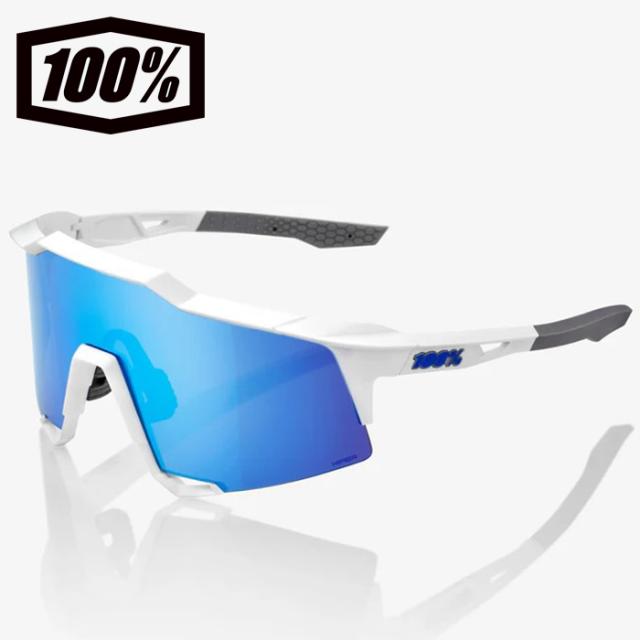 即日出荷 100％ ワンハンドレッドパーセント サングラス Speedcraft スピードクラフト マットホワイト ハイパーブルーミラー 60007-00012 10025ss