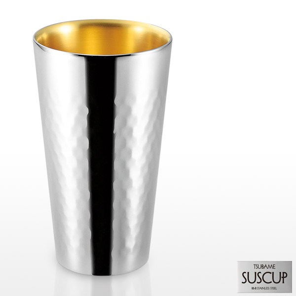 【送料無料】SUSCUP サス鎚目2重ストレートカップ内金 250ml/SCW-14TK/サス カップ コップ ストレート ビアカップ タンブラー 2重構造 ステンレス 保温 保冷 国産 日本 ...
