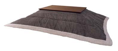 「LF」 薄掛けコタツ布団 長方形 こたつ布団 炬燵 ふとん KK-142GY W 190 X D 230