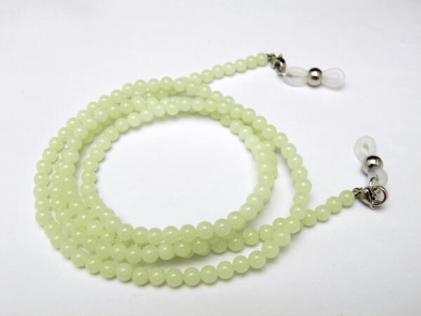 天然石 メガネチェーン 夜光石(ルミナスストーン) 4mm玉メガネチェーン パワーストーン 天然石 夜光石(ルミナスストーン) 4mm玉 レディースメガネチェーン パワーストーン パワーストーン パワーストーン