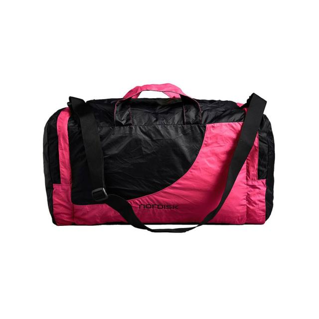 【商品レビューでポイント＋5％】 ノルディスク ビランド 45L ポケッタブル トラベルバッグ Nordisk Billund 45 Travel Bag Black/Raspberry Pink 133085 トラベル バッグ リュック バックパック 鞄 旅行 並行輸入品 キャンプ アウトドア