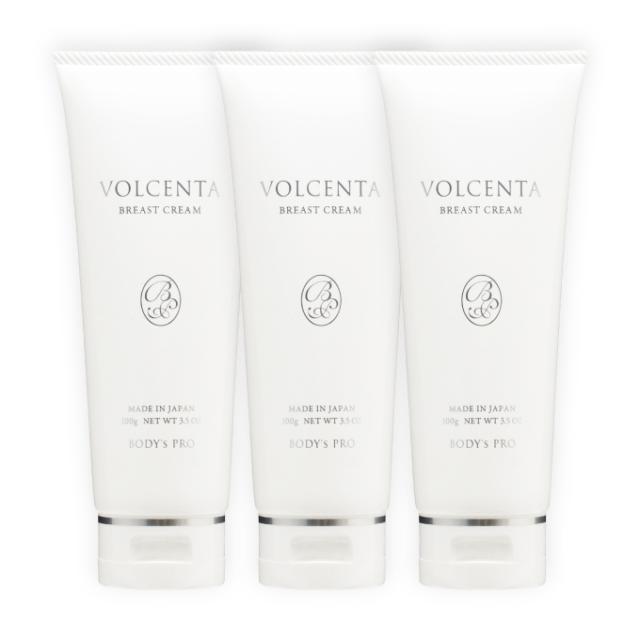 ボルセンタ バストケアクリーム 100g 3本セット ボルフィリン 6％ 美容クリーム BODY’s PRO VOLCENTA バスト 肌 胸 ハリ ツヤ ケア ボディクリーム