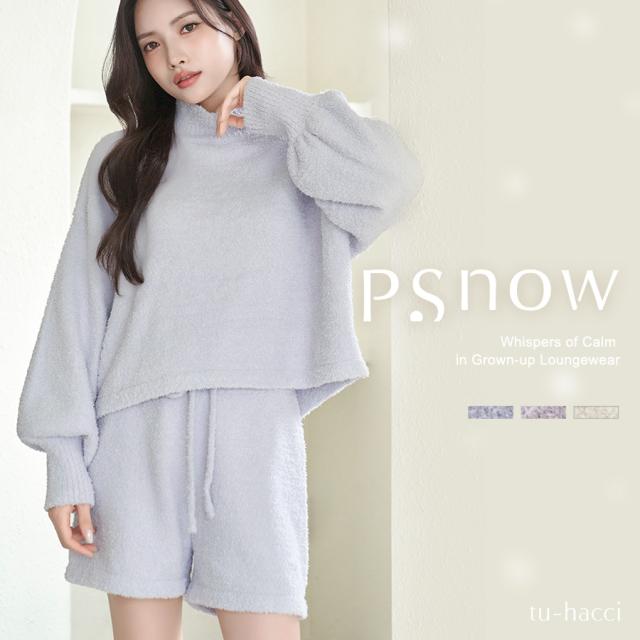 《P.》もこもこルームウェア 選べるトップス3種類×ショートパンツセット ルームウェア もこもこ レディース 冬 あったか パジャマ【秋新作】