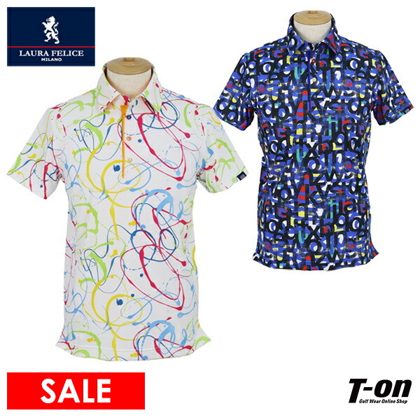 【50％OFFセール】ポロシャツ メンズ ラウラフェリーチェ ラウラ フィウム Laura Felice  ゴルフウェア 142-4504