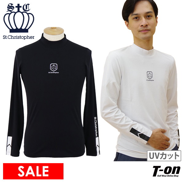 【30％OFFセール】ハイネックシャツ メンズ セントクリストファー St.Christopher  ゴルフウェア tm43200