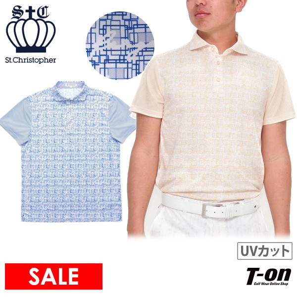 【30％OFFセール】ポロシャツ メンズ セントクリストファー St.Christopher  ゴルフウェア tm46104