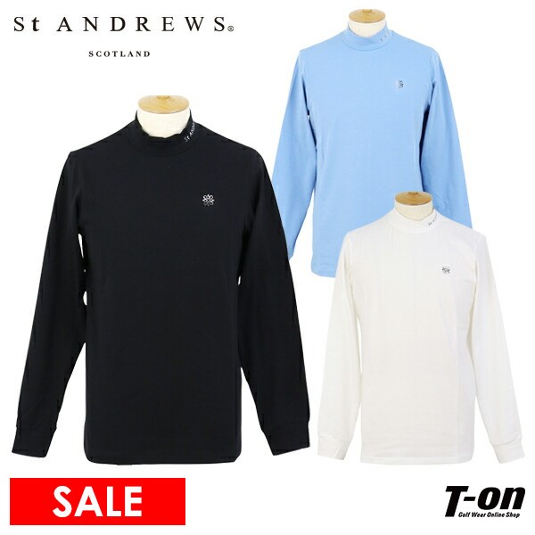 【大感謝祭P10倍】【メール便対応】ハイネックシャツ メンズ セントアンドリュース St ANDREWS 2025 秋冬 新作 ゴルフウェア 042-5266951